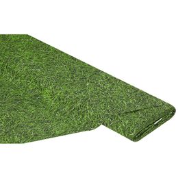 buttinette Baumwollstoff-Digitaldruck "Gras", Serie Ria