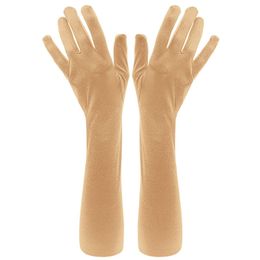 buttinette Satin-Handschuhe, gold, 55 cm