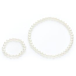 buttinette Schmuck-Set Perlen, creme