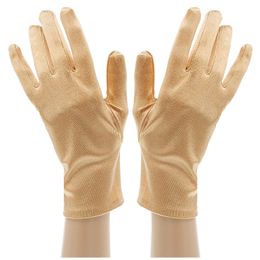 buttinette Satin-Handschuhe, gold, 23 cm