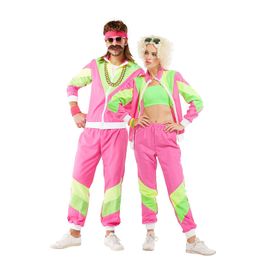 buttinette Trainingsanzug 80er Jahre unisex, pink