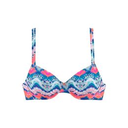 Venice Beach Bikinitop 'Face' Damen Gr&ouml;&szlig;e 75 blau