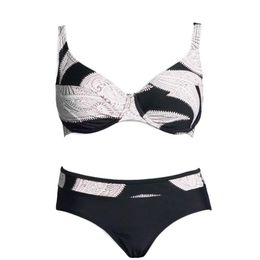 Lascana Bikini Damen Gr&ouml;&szlig;e S/M schwarz / wei&szlig;