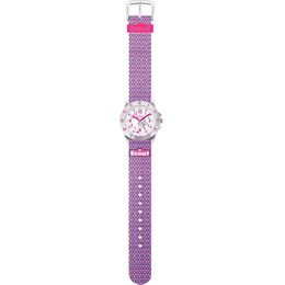 Scout Quarzuhr Achtion Girls, 280378006, Lernuhr, ideal auch als Geschenk, lila