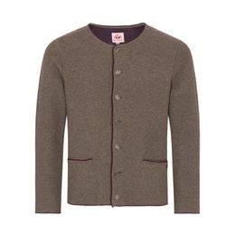 Spieth & Wensky Spieth & Wensky Strickjacke 'Pocking' Herren Gr&ouml;&szlig;e 46 braunmeliert