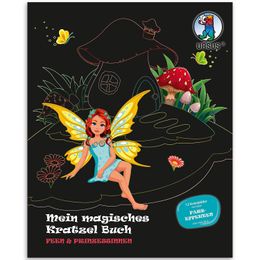 URSUS Kratzel Buch "Feen & Prinzessinnen", 12 Bilder