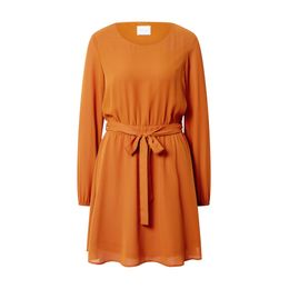 Vila Kleid Damen Gr&ouml;&szlig;e 42 hellbraun / dunkelorange Winterkleid