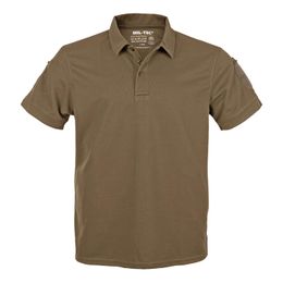 Mil-Tec Tactical Quick Dry Polo Shirt dark coyote, Gr&ouml;&szlig;e XXL
