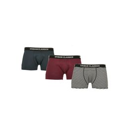 Urban Classics Boxershorts Herren Gr&ouml;&szlig;e L beige / dunkelgr&uuml;n / kirschrot / schwarz