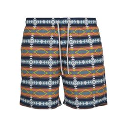 Urban Classics Badeshorts 'Inka' Herren Gr&ouml;&szlig;e XXL navy / limone / pastellrot / wei&szlig;