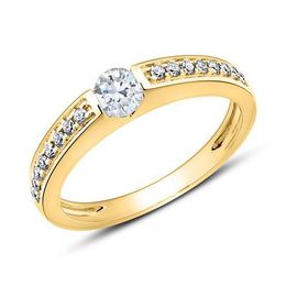 Brilladia Diamantbesetzter Ring aus 18-karätigem Gold