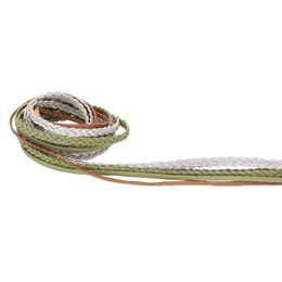 buttinette Lederbänder-Mix, grün, 2–3 mm