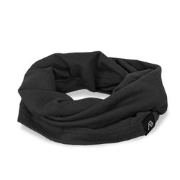 Schlauchschal Lite Merino Wolle schwarz