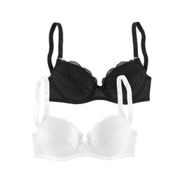 Petite Fleur BH Damen Gr&ouml;&szlig;e 80 schwarz / wei&szlig;