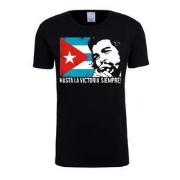 logoshirt T-Shirt 'Che Guevara - Cuban Flag' Herren Gr&ouml;&szlig;e XS hellblau / rot / schwarz / wei&szlig;