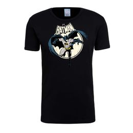 logoshirt T-Shirt 'Batman' Herren Gr&ouml;&szlig;e S grau / petrol / schwarz / naturwei&szlig;