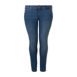 Tom Tailor Damen Plus - Skinny Jeans, blau, Gr. 46