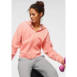 adidas Performance Große Größen: Kapuzensweatjacke, rosa, Gr.L