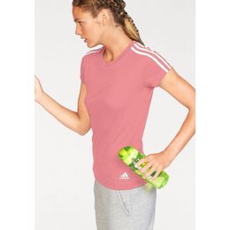 Große Größen: adidas Performance T-Shirt »ESSENTIALS 3S SLIM TEE«, rosa, Gr.XL