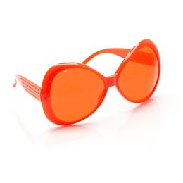 buttinette Brille "XXL-Hippie", orange