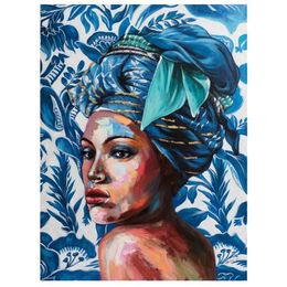 Flamingo Royale Gem&auml;lde Ambra 90x120 cm handgemaltes Bild auf Leinwand