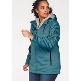 Große Größen: Polarino Softshelljacke, petrol, Gr.48