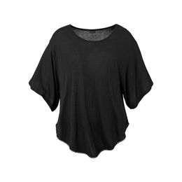 Große Größen: Lascana Strandshirt, schwarz, Gr.44/46