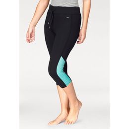 Venice Beach Große Größen: Leggings, schwarz-aqua, Gr.48