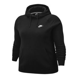 Große Größen: Nike Sportswear Kapuzensweatshirt »WOMEN ESSENTIAL HOODY FLEECE PLUS SIZE«, schwarz, Gr.XL
