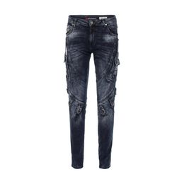 Cipo & Baxx CIPO & BAXX Cargo Jeans 'Rally' male size 44 Dark blue