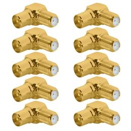 ARLI HD TV Winkel Adapter vergoldet IEC 9