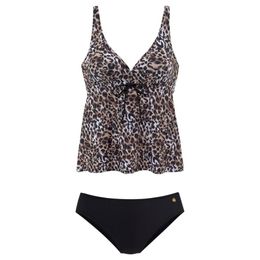 Lascana Tankini female Brown, Black size 38