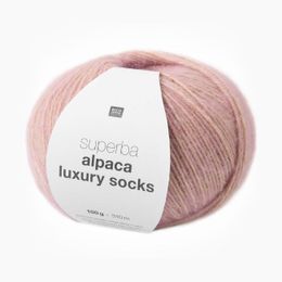Sockenwolle Superba Alpaca Luxury Socks von Rico Design, Rosa, aus Schurwolle