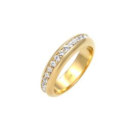 Elli Premium Ring Cocktailring, Kristall Ring Damen Gr&ouml;&szlig;e 54 gold / silber