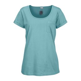 Große Größen: Petite Fleur Kurzarmshirt, mint, Gr.52/54