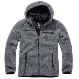 Brandit Teddyfleece Worker Jacket anthrazit, Gr&ouml;&szlig;e XL
