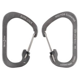 Nite Ize S-Biner Slide Lock Karabiner silber, Gr&ouml;&szlig;e 4