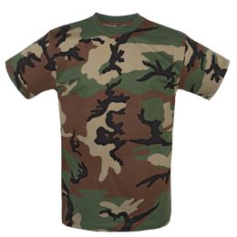 MFH US T-Shirt halbarm woodland, Gr&ouml;&szlig;e S