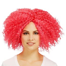 buttinette Perücke "Clown", neonpink