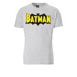 logoshirt T-Shirt 'Batman' Herren Gr&ouml;&szlig;e S gelb / grau / schwarz