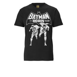 logoshirt T-Shirt 'BATMAN AND ROBIN' Herren Gr&ouml;&szlig;e XL schwarz / wei&szlig;