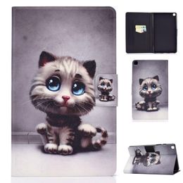 Wigento Tablet-Hülle Für Samsung Galaxy Tab A7 T500 / T505 2020 Motiv 59 Tasche Kunst Leder Hülle Etuis