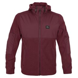 Vintage Industries Landell Polar Fleece Jacket (Sale) burgundy, Gr&ouml;&szlig;e S