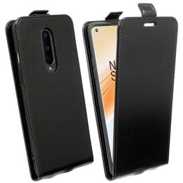 cofi1453 Handyhülle Flip Case für OnePlus 8, Schutzhülle Handy Flip Cover Klapptasche Schwarz