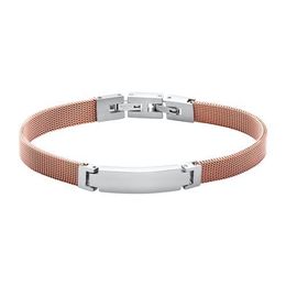 UNIQUE Gravierbares Mesh Armband aus Edelstahl, rosé