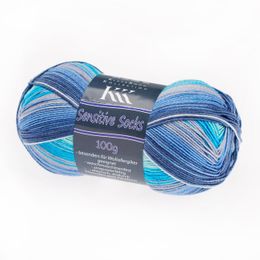 Sockenwolle Sensitive Socks von KKK, Blau/Hellblau, aus Polyacryl