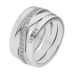 JETTE Ring female size 61 Silver / Transparent