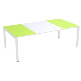 PAPERFLOW Konferenztisch easyDesk®, HxBxT 750 x 2200 x 1140 mm, weiß/grün