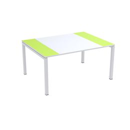PAPERFLOW Konferenztisch easyDesk®, HxBxT 750 x 1500 x 1160 mm, weiß/grün