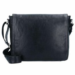 Leonhard Heyden Cambridge Messenger Leder 32 cm Laptopfach schwarz